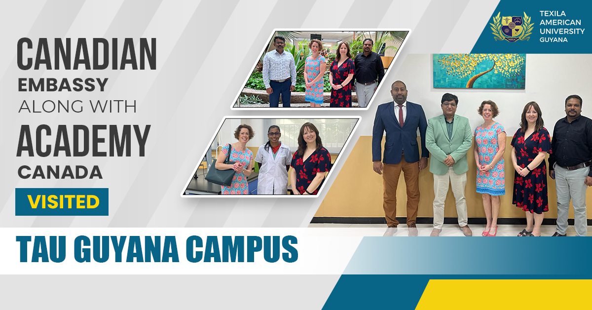 Canadian Embassy with Academy Canada Visit Guyana Campus